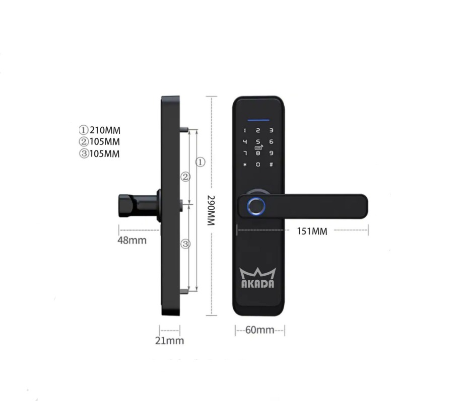 AKADA RE 022 Smart Lock - Akada Trading Company