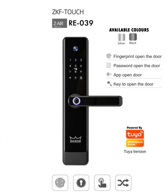 AKADA RE 039 Smart Lock with Camera - Akada Trading Company